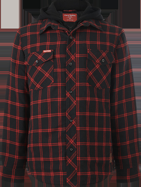 MENS QUILTED SHACKET - Red Collection